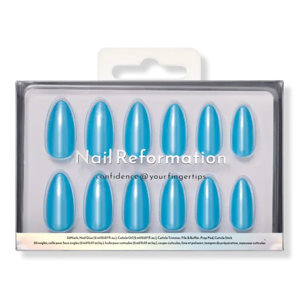 NAIL REFORMATION Teal Tide Press On Nails - One-color