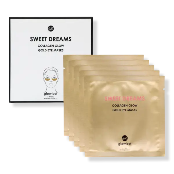 GLOWIEST Sweet Dreams Collagen Glow Eye Masks - Gold