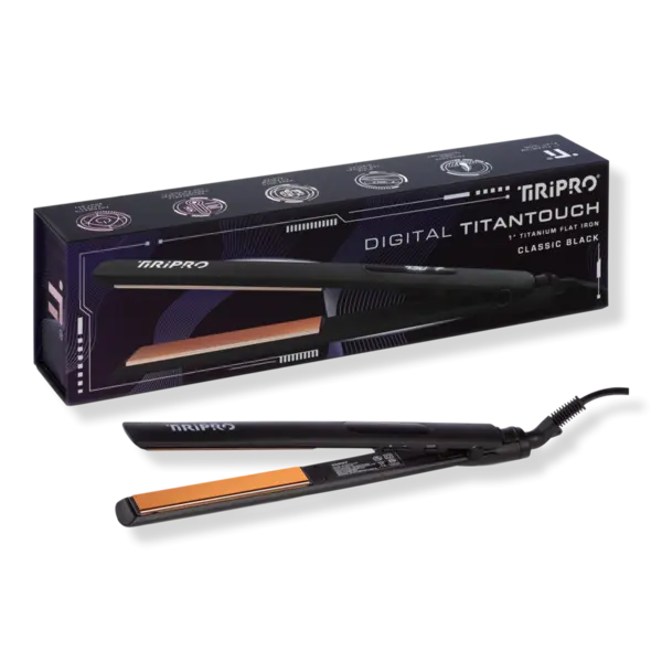 TIRI PRO Titantouch Titanium Digital Flat Iron - Black