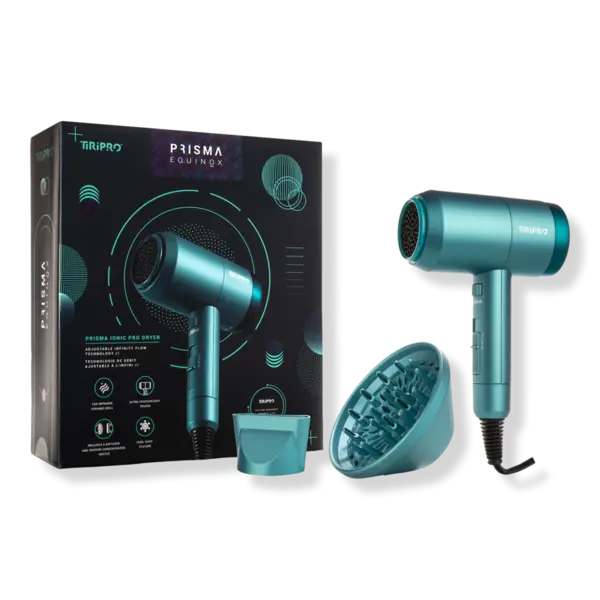 TIRI PRO Prisma Pro Infinity Flow Ionic Dryer With Far-infrared Ceramic - Turquoise