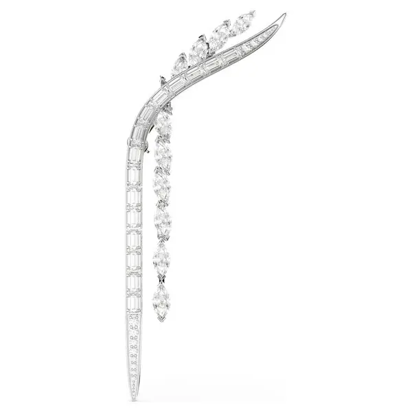 SWAROVSKI Mesmera Brooch With Zirconia And Sculptural Details - White