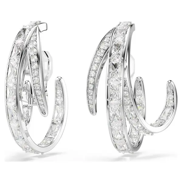 SWAROVSKI Vienna Clip Earrings With Zirconia - White