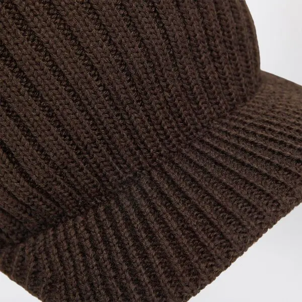 ADIDAS BY WALES BONNER Y-3 Coffee-colored Wool Visor Cap
