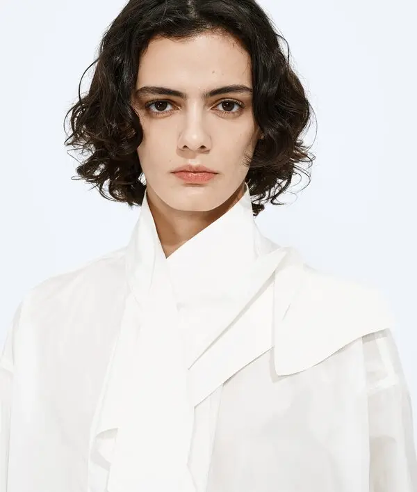 Bottega Veneta Washed Silk Taffeta Shirt