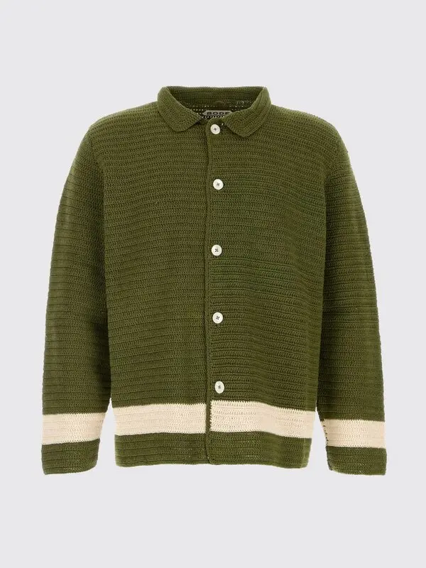 BODE Long-sleeve Crochet Cotton Shirt With A Relaxed Fit