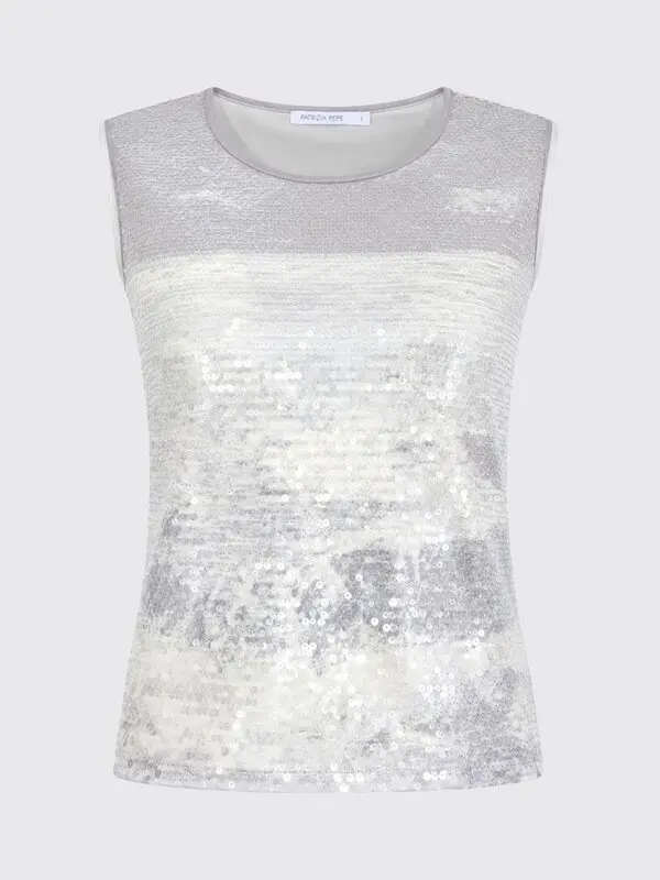 Patrizia Pepe Sleeveless Sequin Top