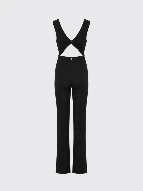 Patrizia Pepe Sleeveless V-neck Jumpsuit With Ring Detail