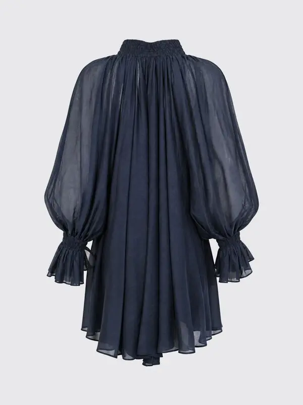 SEMICOUTURE Cotton And Silk Blend Mini Dress