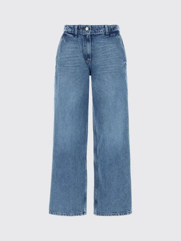 Magda Butrym High-waisted Palazzo Jeans In Denim With A Wide Leg