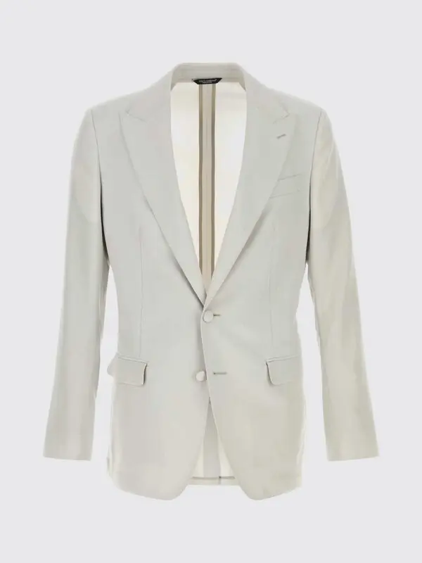 Dolce & Gabbana Single-breasted Virgin Wool Blazer With Peak Lapels
