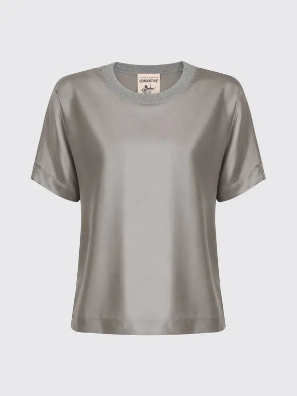SEMICOUTURE Silk T-shirt