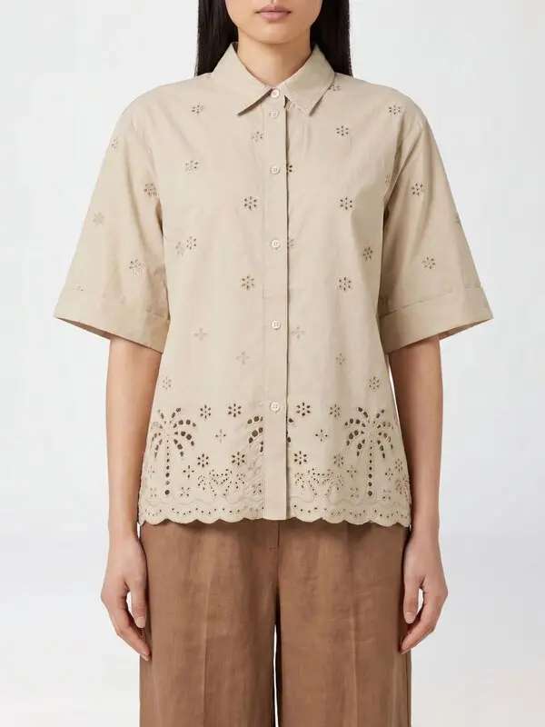 MC2 SAINT BARTH Embroidered Cotton Shirt With Dropped Shoulders