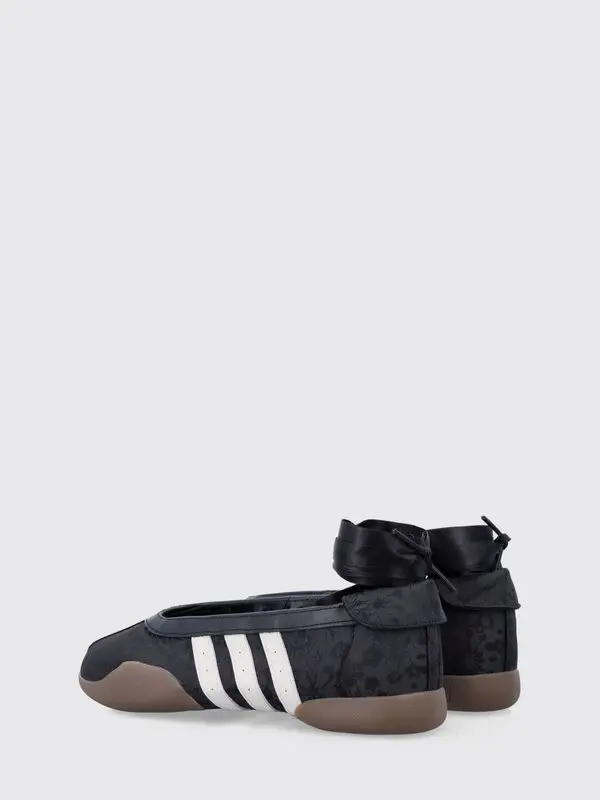 ADIDAS ORIGINALS Satin Ballet Flats With Ankle Tie-up Ribbons