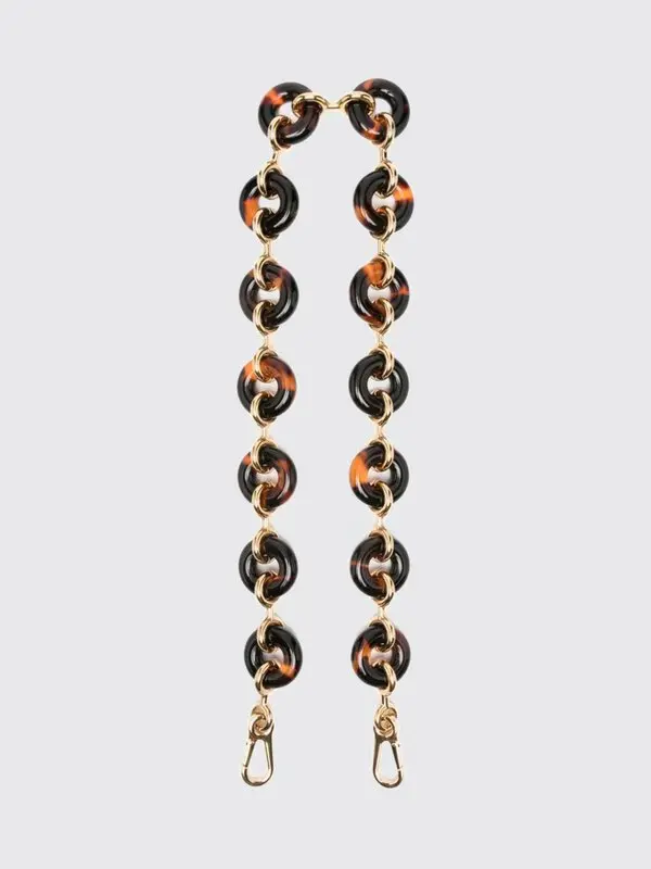 Loewe Tortoiseshell And Gold Tone Chain Shoulder Strap - Black