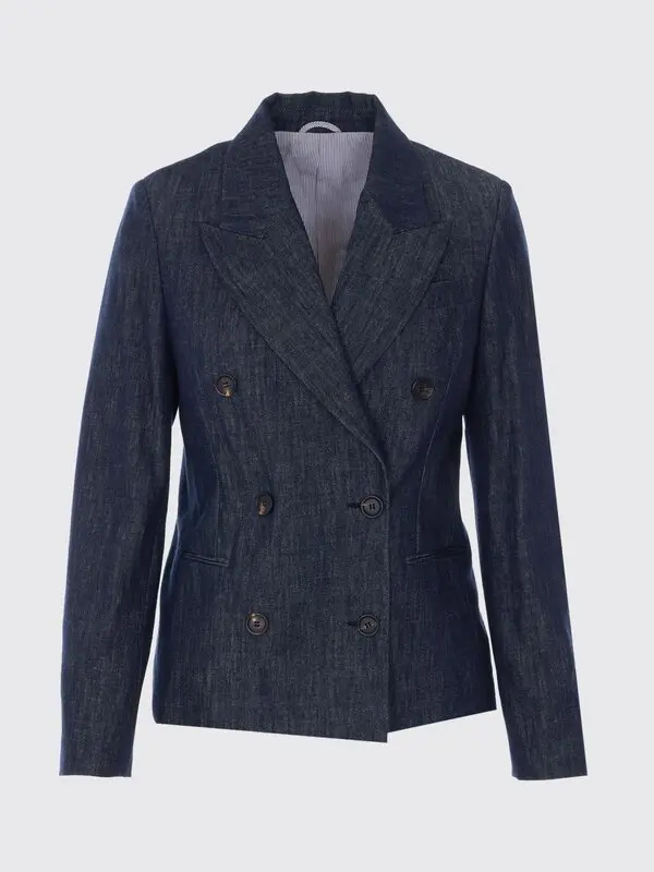 Brunello Cucinelli Denim Double-breasted Jacket
