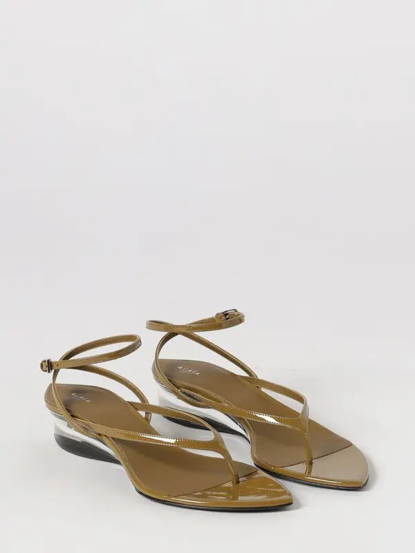 Alaïa Wedge Sandals - Green