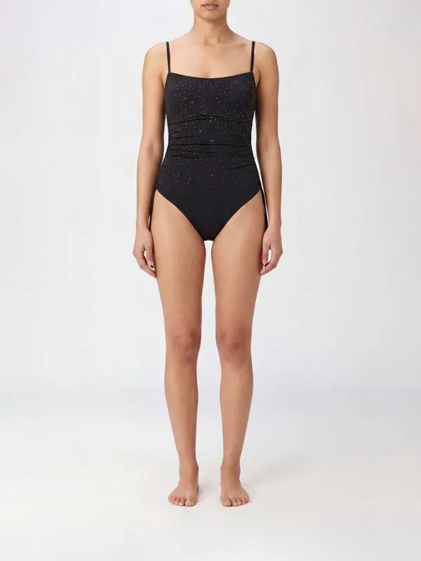 MC2 SAINT BARTH Rhinestone Embellished Off-the-shoulder One-piece Swimsuit - Multicolor