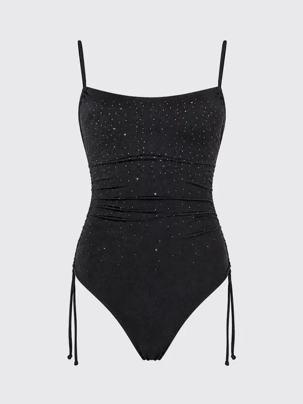 MC2 SAINT BARTH Rhinestone Embellished Off-the-shoulder One-piece Swimsuit