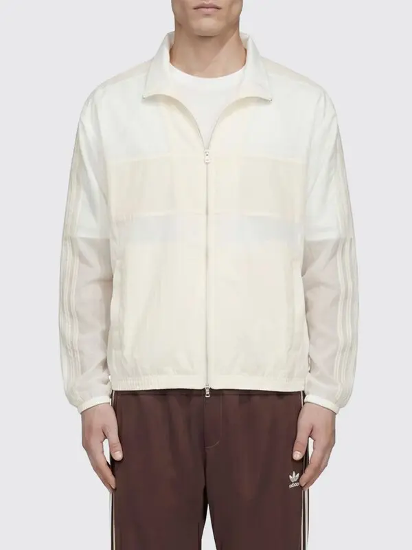 ADIDAS ORIGINALS BY WALES BONNER Recycled Nylon Windbreaker Jacket With High Neck - Beige
