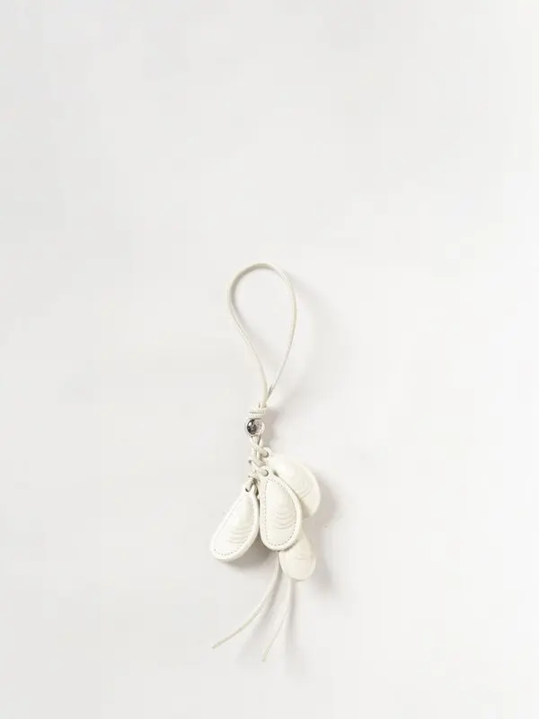 Loewe Smooth Calfskin Keyring With Engraved Monogram Charm