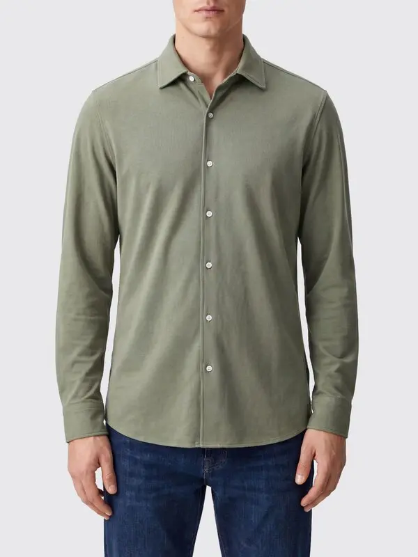 BROOKSFIELD Slim Fit Casual Shirt In Cotton Jersey With French Collar