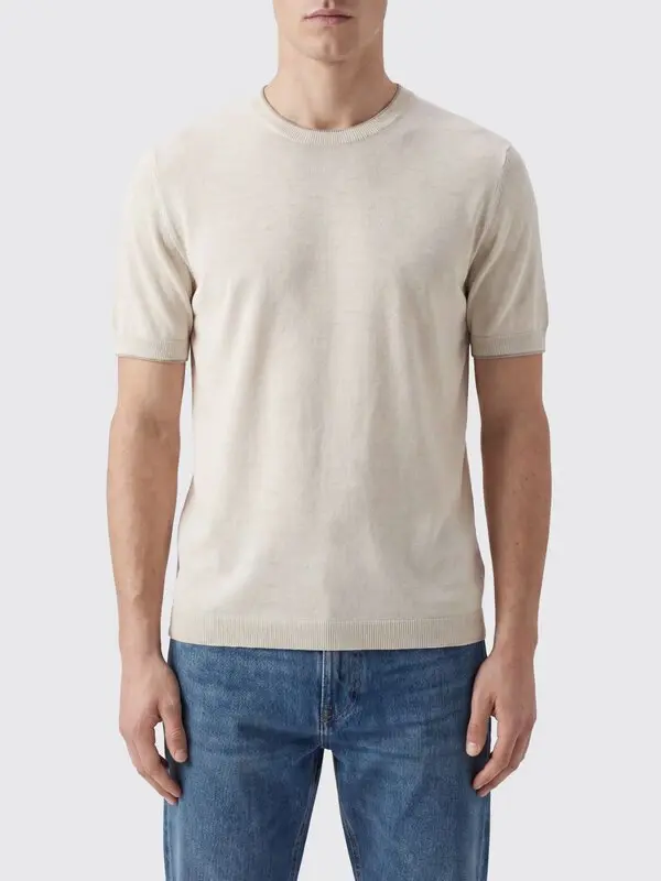 BROOKSFIELD Linen Blend Crewneck T-shirt