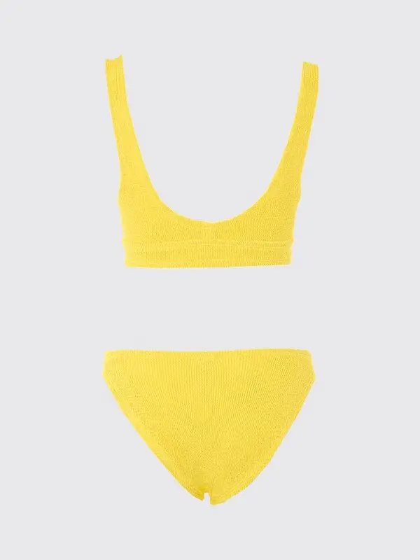 Hunza G Low-rise Terrycloth Bikini - Yellow
