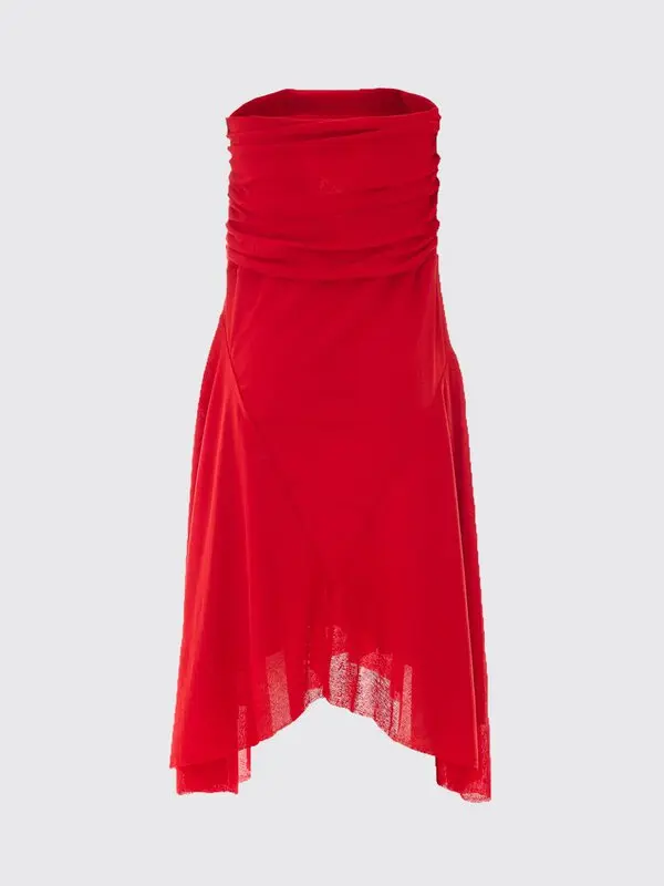 GANNI Asymmetrical Draped Crêpe Midi Skirt With A High Waist