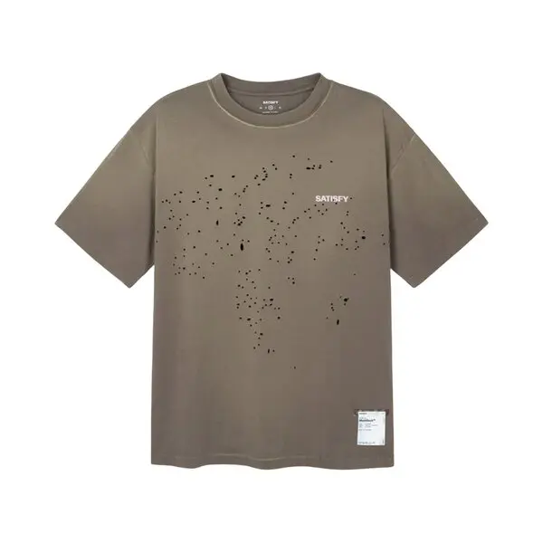 Satisfy Mothtech Small Logo T-shirt 'sun Bleached Falcon