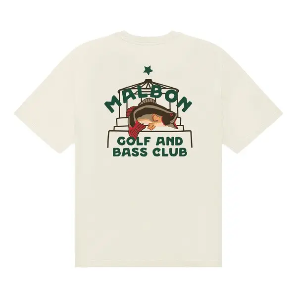 MALBON Vista Bass Club T-shirt - Cream
