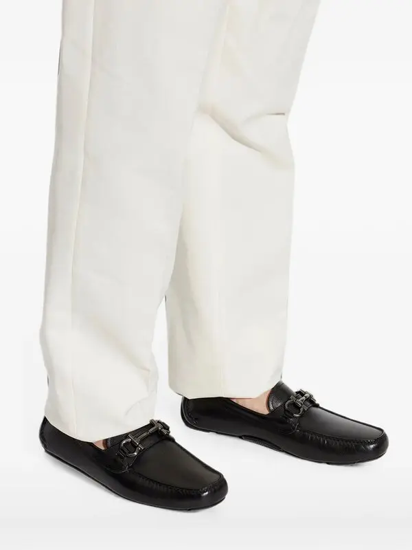 FERRAGAMO Paris New Driver Loafers - Black