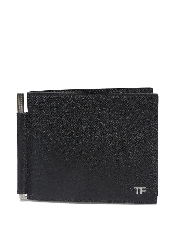 TOM FORD T-line Leather Wallet With Money Clip
