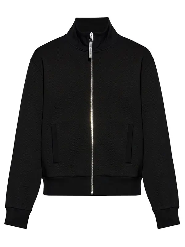 Givenchy Sweatshirt With Chevron And Jacquard Pattern - Black