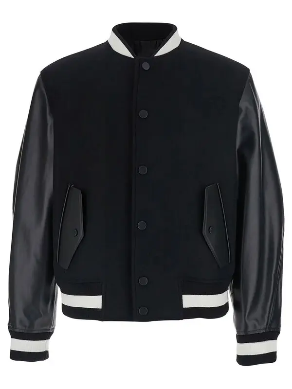 Givenchy Blouson Jacket In Mixed Materials