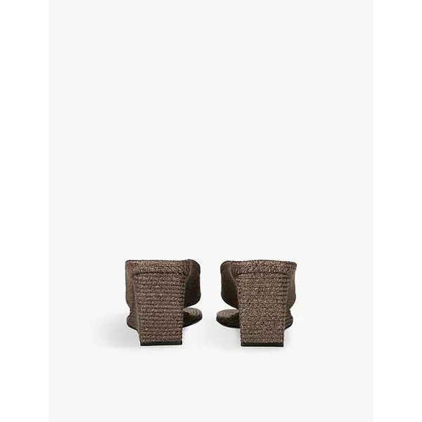 AZZEDINE ALAIA Tong 75 Woven Wedge Heels
