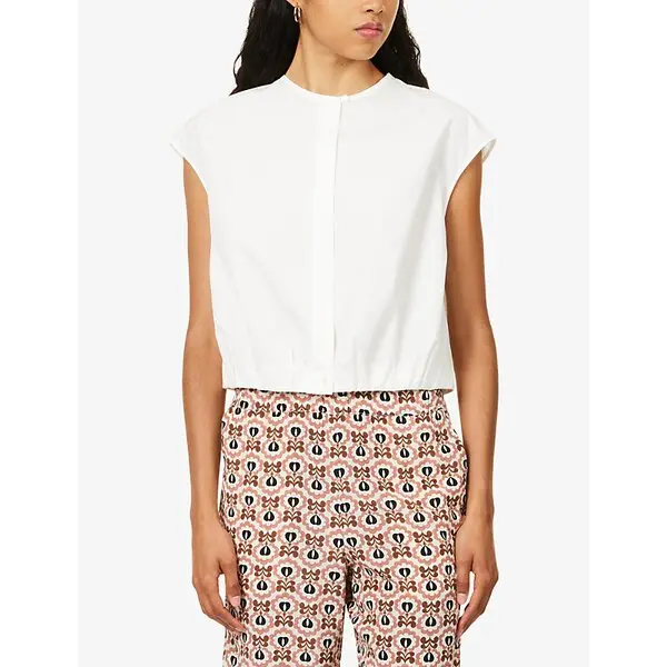 Max Mara Sleeveless Cotton Shirt