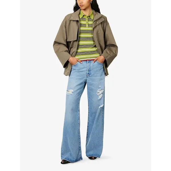 FRAME The Loose Wide-leg Denim Jeans