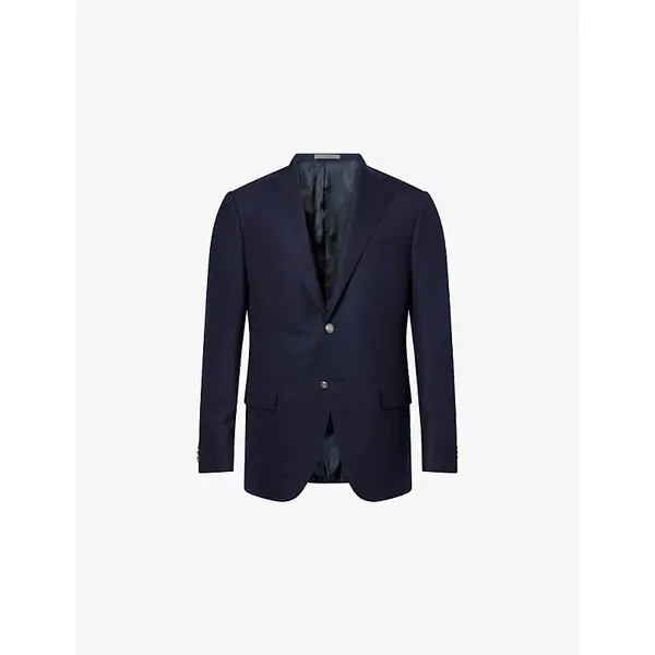Corneliani Single-breasted Notch-lapel Wool Jacket