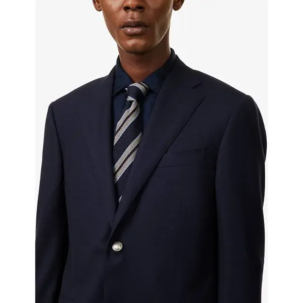 Corneliani Single-breasted Notch-lapel Wool Jacket