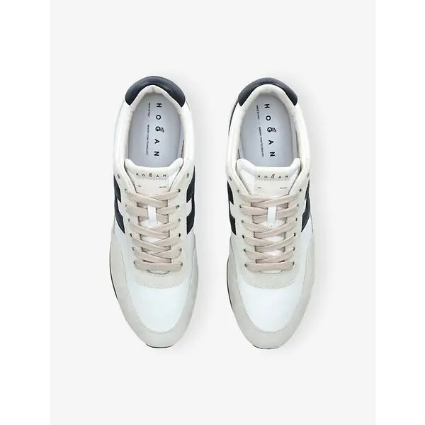Hogan Allacciato H699 Suede And Leather Trainers