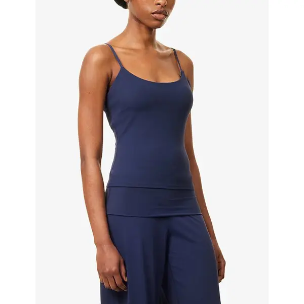 ADANOLA Skinny Strap Stretch-jersey Top