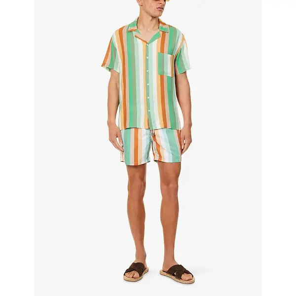 ARRELS BARCELONA Beach Stripe Printed Swim Shorts