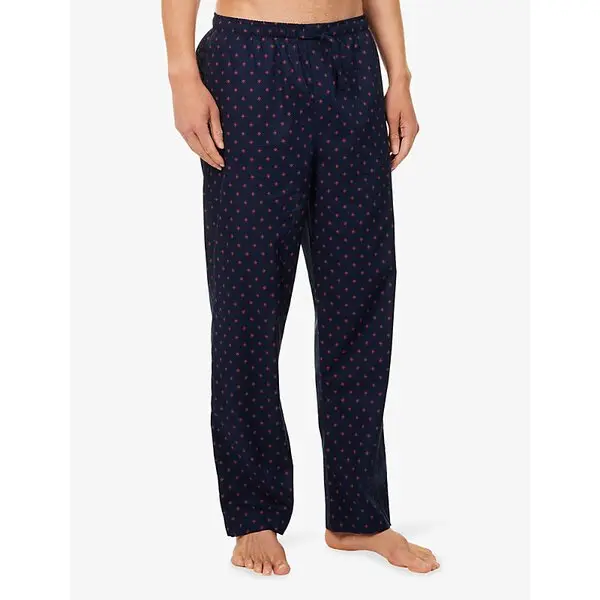 Derek Rose Nelson Printed Cotton Lounge Trousers