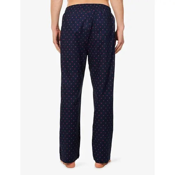 Derek Rose Nelson Printed Cotton Lounge Trousers
