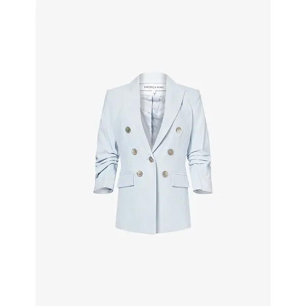 Veronica Beard Tomi Dickey Peak-lapel Cotton-blend Blazer
