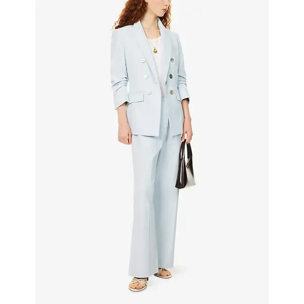 Veronica Beard Tomi Dickey Peak-lapel Cotton-blend Blazer