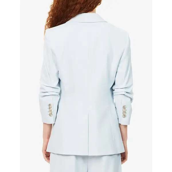 Veronica Beard Tomi Dickey Peak-lapel Cotton-blend Blazer