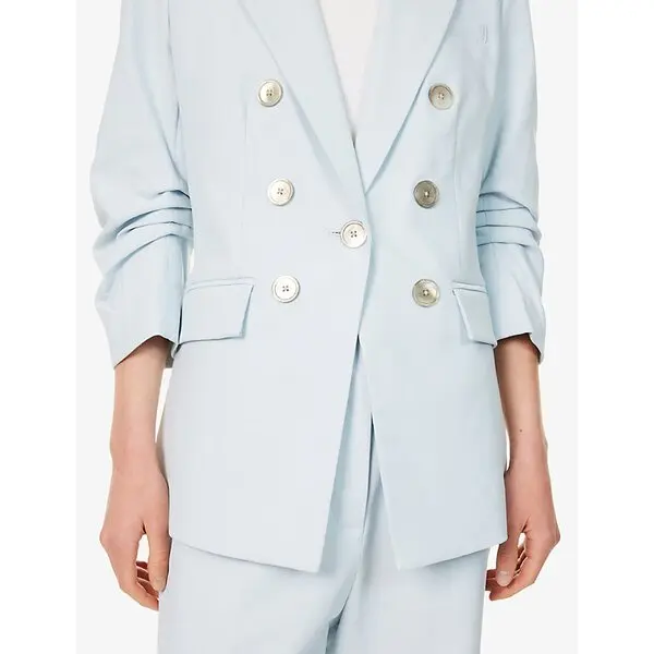 Veronica Beard Tomi Dickey Peak-lapel Cotton-blend Blazer