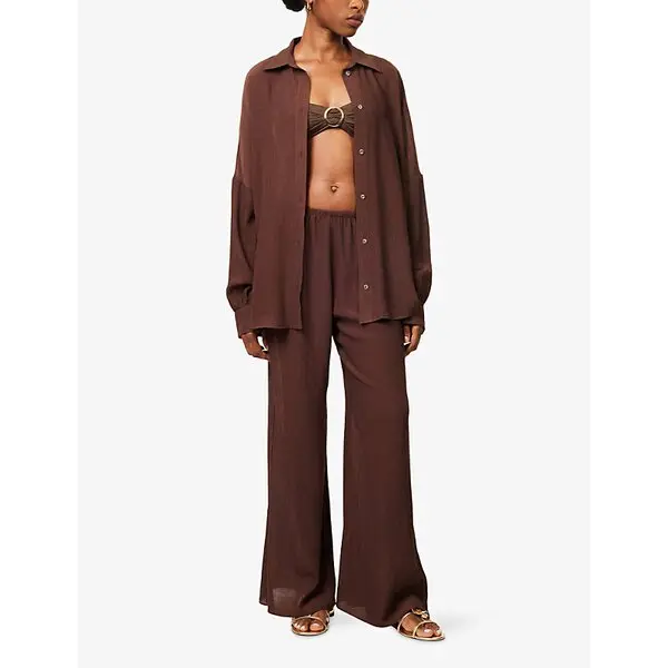 AWAY THAT DAY Wide-leg Woven Trousers