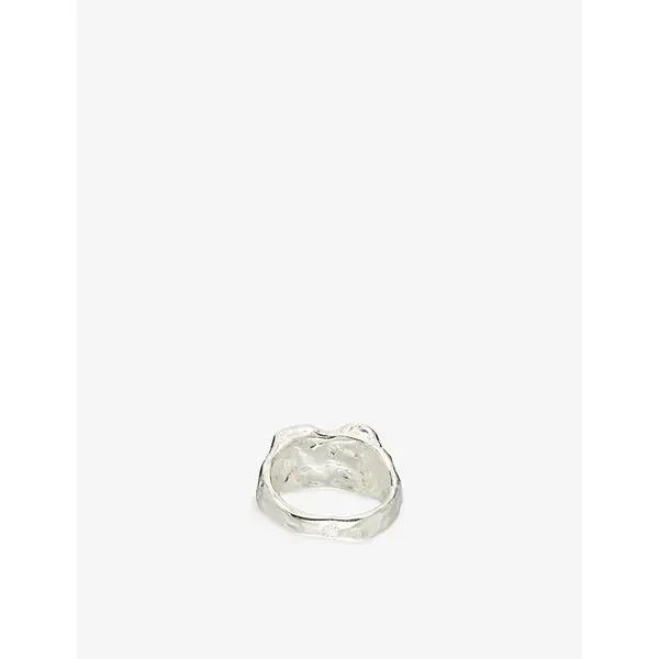 SIMUERO Sterling Topaz And Cubic Zirconia Ring